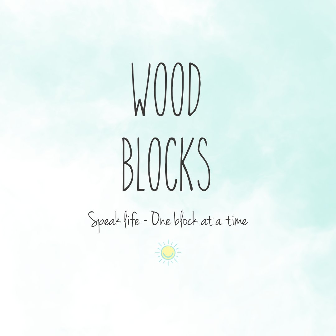 Wood Blocks – Little Block of Happy